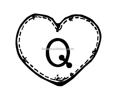 Print Q Letter Stencil Free Stencil Letters