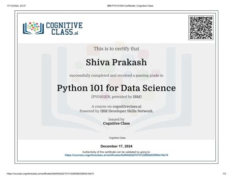 shiva prakash on linkedin datascience python learning ibm