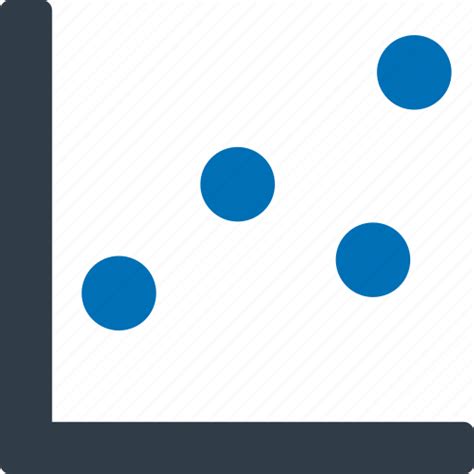 dots chart analysis analytics graph report statistics icon