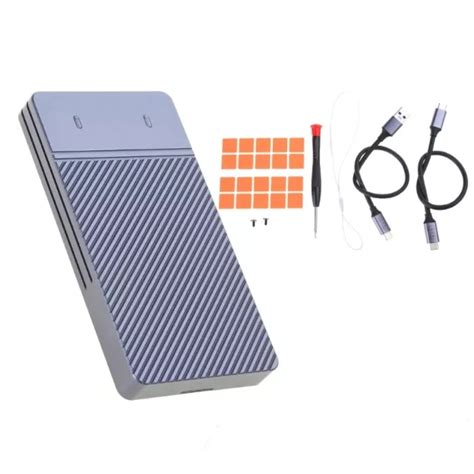 USBC ENCLOSURE SSD Adapter Dual Protocol NVMe SSD Disk Box Enclosure Case PicClick AU