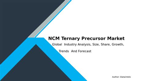 Ncm Ternary Precursor Market Report Global Forecast From 2025 To 2033