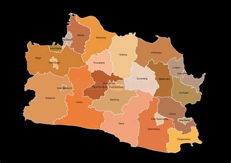 West Java Map Stock Illustrations 103 West Java Map Stock