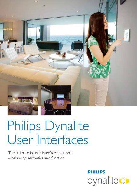 Philips Dynalite User Interfaces Philips Lighting