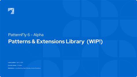 PatternFly 6 Patterns Extensions Figma