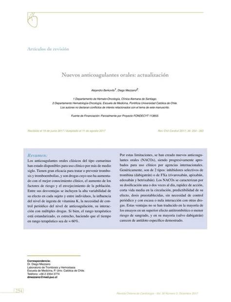 Anticoagulantes Orales Fon8 Mart Udocz