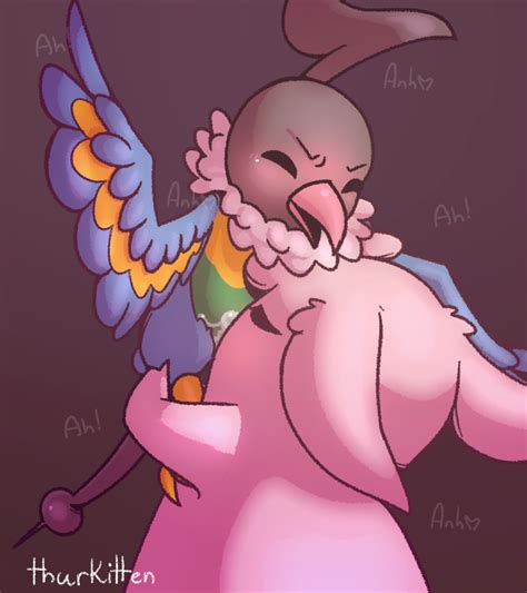 Rule 34 Ambiguous Gender Avian Beak Bird Blush Bodily Fluids Chatot