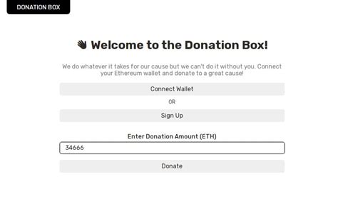 A Donation Box App Built Using React
