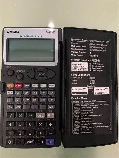 Casio Fx 5800p Calculator Programmable Models Computers And Tech Office And Business Technology On