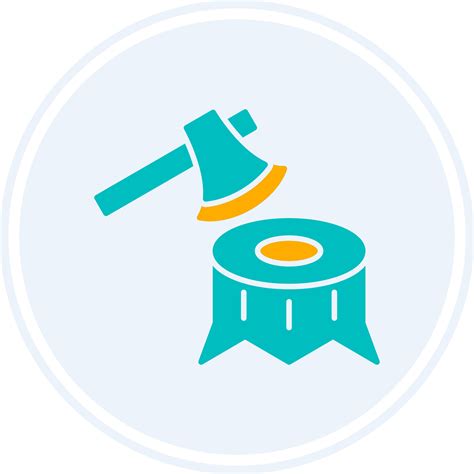 Deforestation Glyph Two Colour Circle Icon 38502353 Vector Art At Vecteezy
