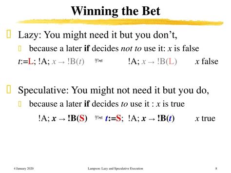 Ppt Lazy And Speculative Execution Powerpoint Presentation Free Download Id 9576014