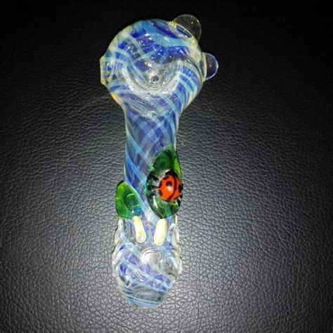 Wholesale Vegetable Ladybug Hand Blown Smoking Glass Hookah Glass Water Pipe Fittings E