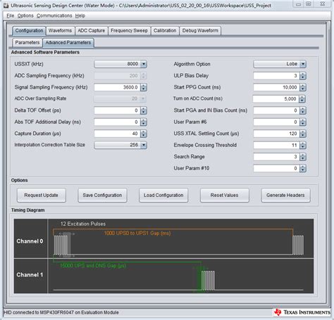 EVM FR How To Configure The Ultrasonic Water Meter Parameters MSP Low Power