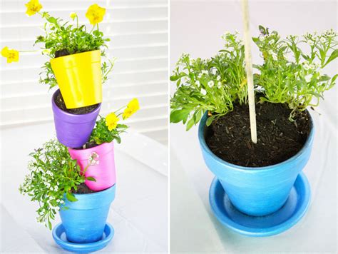 Stacked Flower Pot Designs