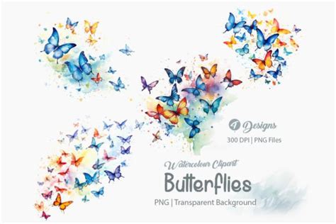 Butterflies Clipart Butterfly Bundle Graphic By Creationx Space