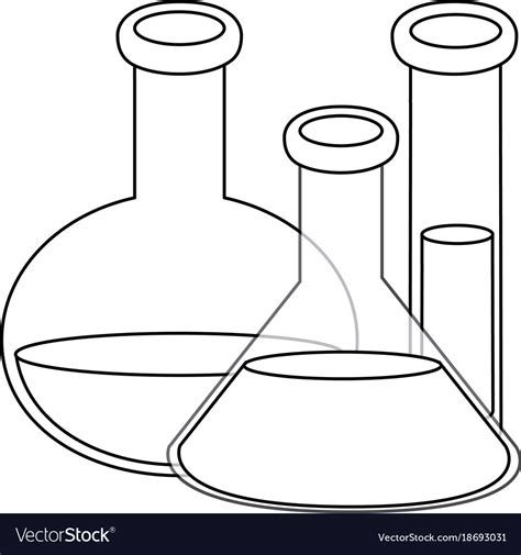 Isolated Flask Design Royalty Free Vector Image