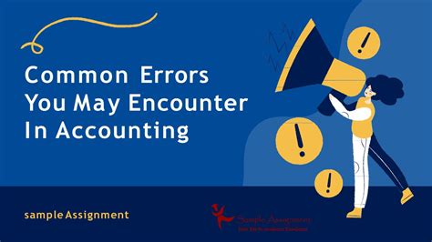 Common Errors You May Encounter In Accounting Presentation Free To Download
