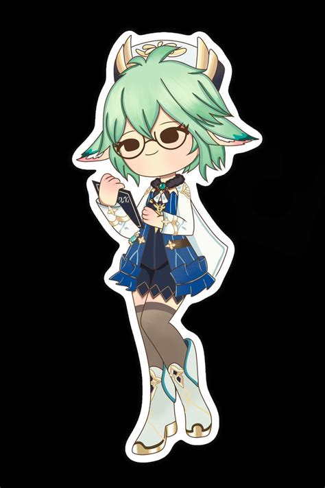 Genshin Impact Sucrose Chibi Drawing Chibi Drawings Chibi Drawings