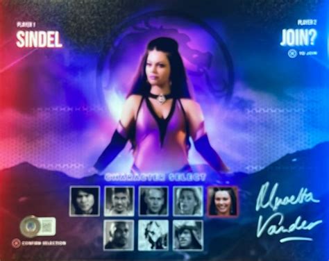 Mortal Kombat Annihilation 8x10 Signed By Musseta Vander As Sindel