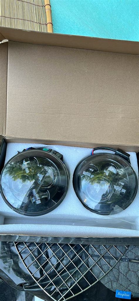 7 Inch Round Led Headlights Pair Car Lighting Facebook Marketplace