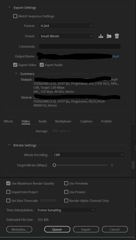 File Exporting Correctly But Not Able To Play Or Upload Rpremierepro