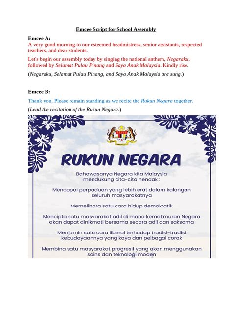 Emcee Script For School Assembly Pdf