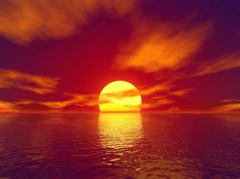 4k Ultra Hd Sunset Over Artistic Ocean Sea Breeze 4000x3000