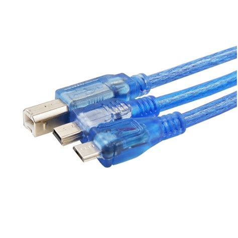 Cabo Usb Mini Micro Quadrado Para Arduino Uno R3 Mega 2560 Nano Due Leonardo Pro Board