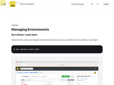 Managing Environments Dotenv