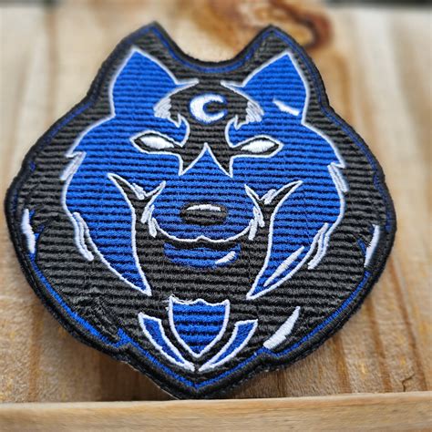 Wolf Iron Onsew On Patch Wolf Moon Patch Wolf Patch6 Inch Patch 3