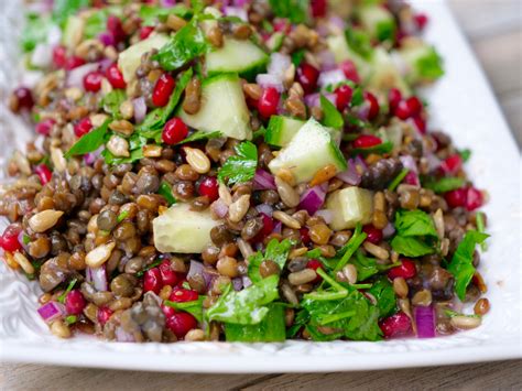 Pomegranate Lentil Salad Gf Creatively Delish