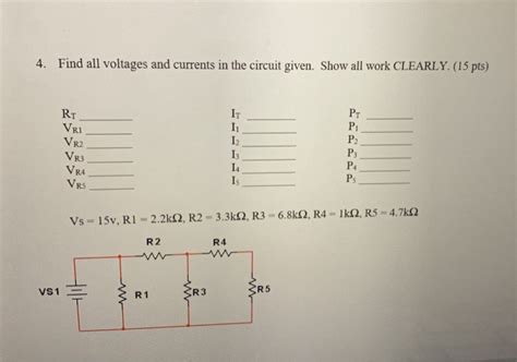 Solved Find All Voltages And Currents In The Circuit Chegg Com