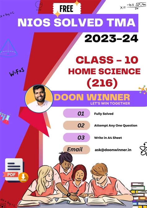 NIOS Class Th Home Science NIOS TMA Solution Doon Winner