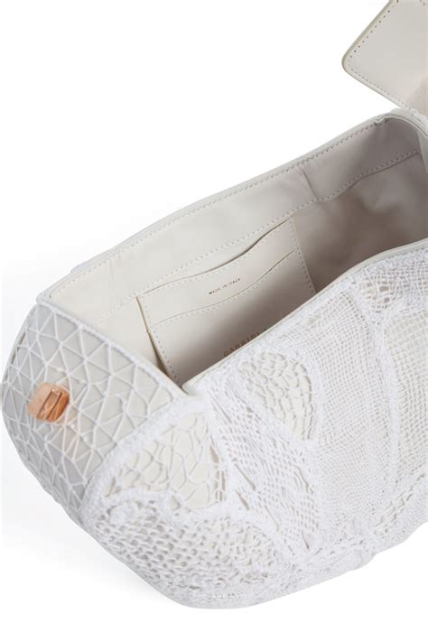 Nina Bag Structured Top Handle Bags Leather And Cashmere Handbags