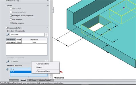 Solidworks Instances To Vary
