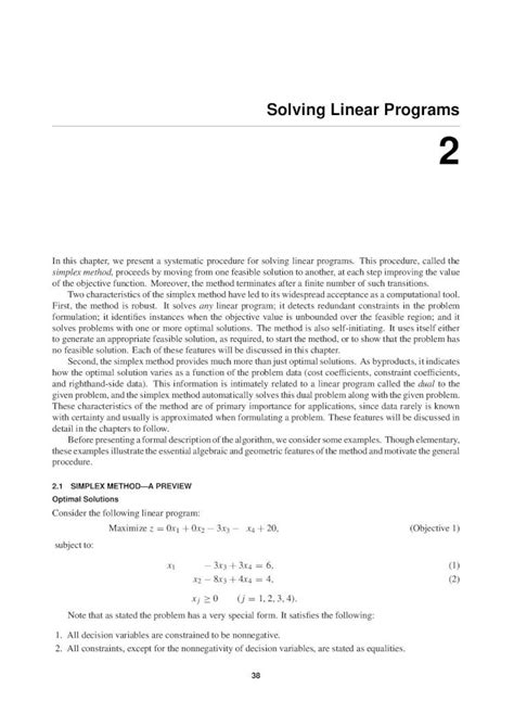 Pdf Solving Linear Programs 2 Mit · Solving Linear Programs 2 In
