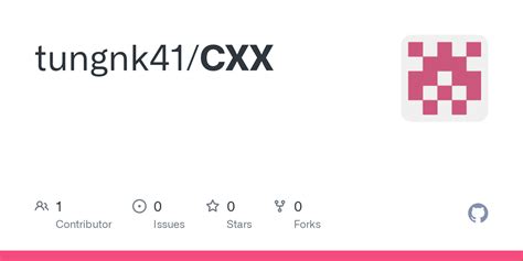 GitHub Tungnk CXX