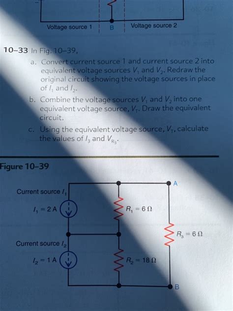Solved With SION OF VOLTAGE AND CURRENT SOURCES In Chegg Com
