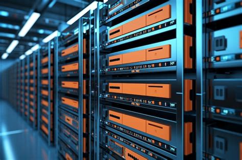 Premium Photo Close Up Of Servers Optimized For Artificial