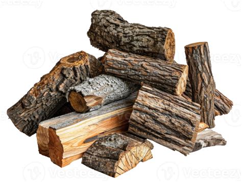 Ai Generated Stack Of Rough Wood Logs 36334022 Png