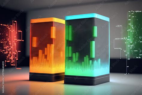 Big Data Abstract Concept With Data Clusters Collected By Server