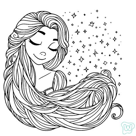 38 Rapunzel Halaman Mewarnai Halaman Mewarnai Yang Dapat Dicetak Gratis