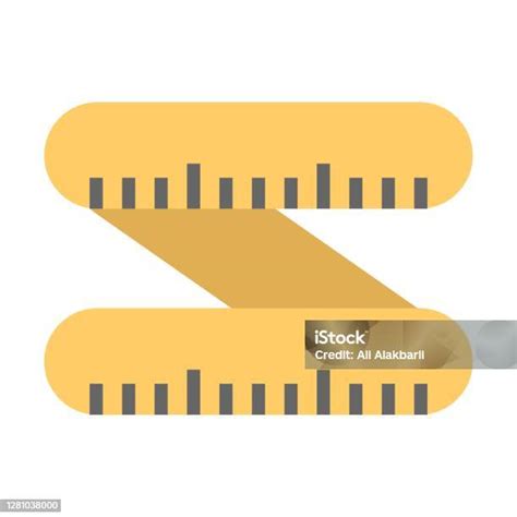 흰색 배경에 격리 된 테이프 플랫 아이콘을 측정합니다 벡터 그림입니다 개발에 대한 스톡 벡터 아트 및 기타 이미지 개발 교육 규모 Istock