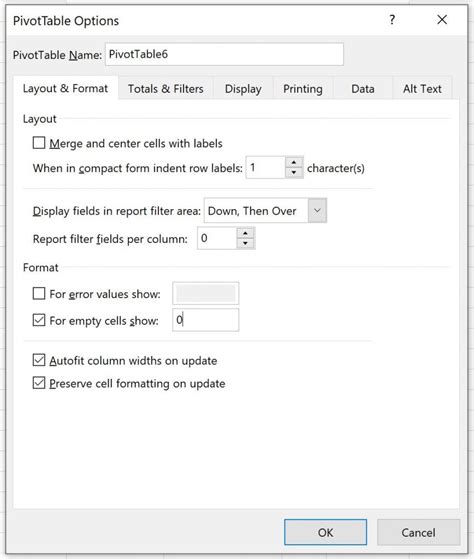 Excel How To Remove Blanks In Pivot Table