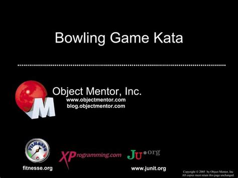 Bowling Game Kata Ppt