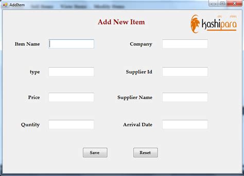T Shop Management System Project In Vb With Source Code And Report
