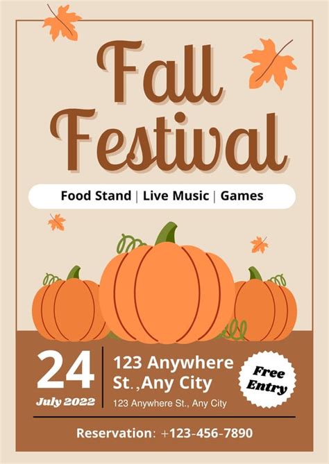 Customize 283 Fall Flyer Templates Online Canva