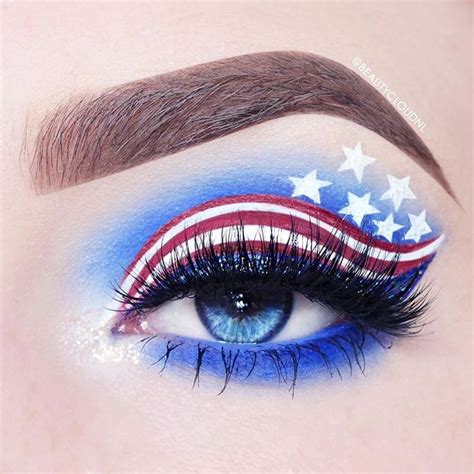 Patriotic Makeup For The 4th Of July Patriotic Makeup 4th Of July