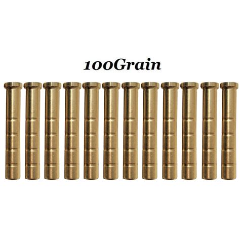100gr Archery Crossbow Bolts Brass Threaded Inserts Fit For Id 62mm Arrow Shaft Ebay