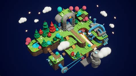 Isometric Cube Environment In Environments Ue Marketplace