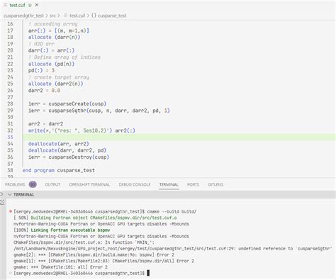 How Build Cusparse Gthr In Fortran Nvc Nvc And Nvfortran NVIDIA